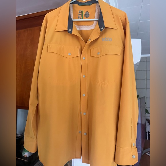 Stio | Shirts | Stio Mens Long Sleeve Shirt In Sunflower Yellow | Poshmark